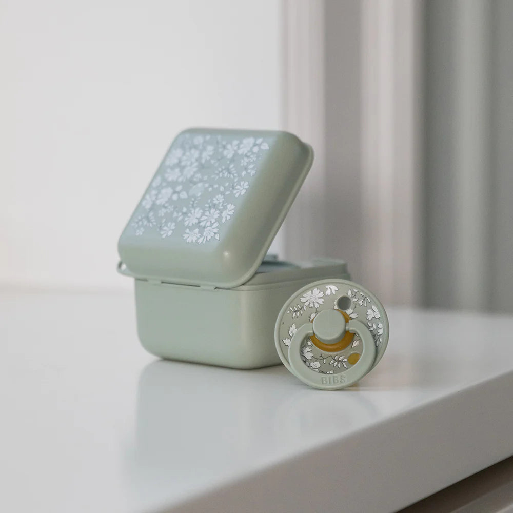 BIBS x Liberty Paci Pod Pacifier Box - Capel Sage – The Thrifty Mumma