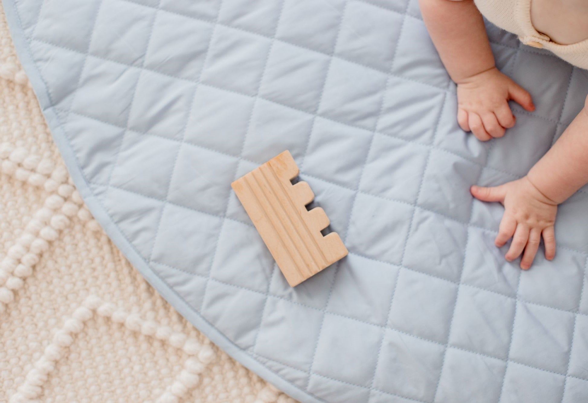 Bambella Designs Padded Waterproof Play Mat | Dusty Blue – The Thrifty ...