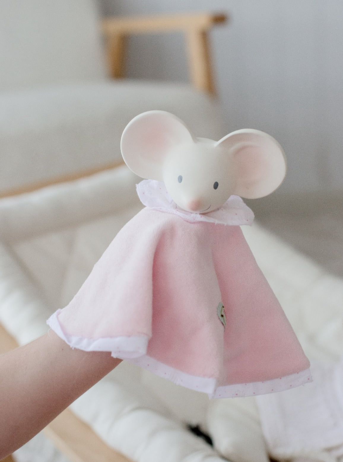 Tikiri Meiya the Mouse Snuggly Teether Comforter The Thrifty Mumma